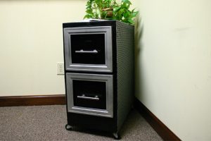 Diamond Plate File Cabinet Makeover