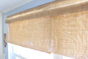 DIY Burlap Roman Shades