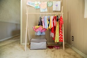 Build This Simple Rack for Dress Up Clothes - Checking In With Chelsea