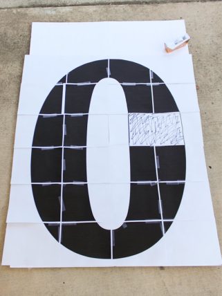 DIY Lighted Marquee Numbers - Checking In With Chelsea